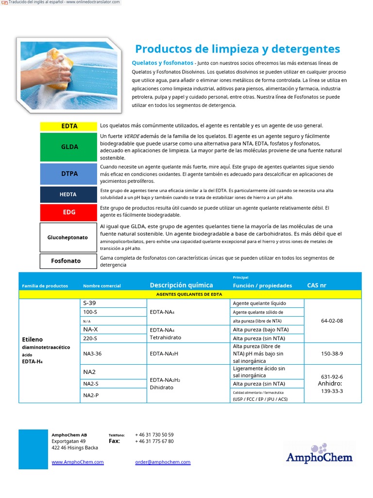 SEQUION 10H 6 Cleaning Products & Detergents - Chelates & Phosphonates ...