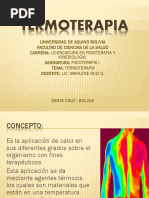 Agentes Térmicos en Fisioterapia: Termoterapia | PDF | Transferencia de ...