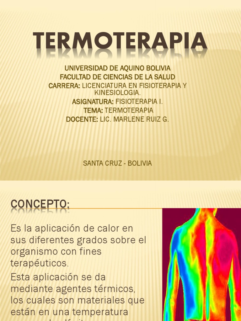 Tema Nº3 Termoterapia PDF | PDF | Calor | Conduccion termica
