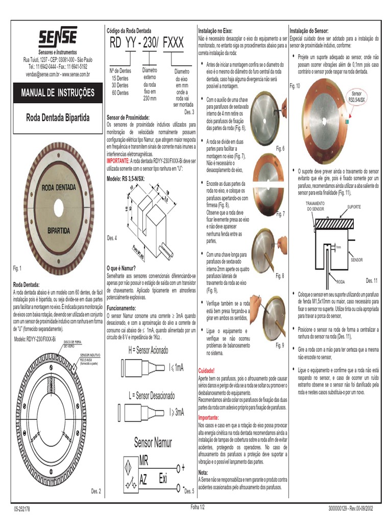 Cálculo RPM Roda Dentada | PDF | Parafuso | Eixo