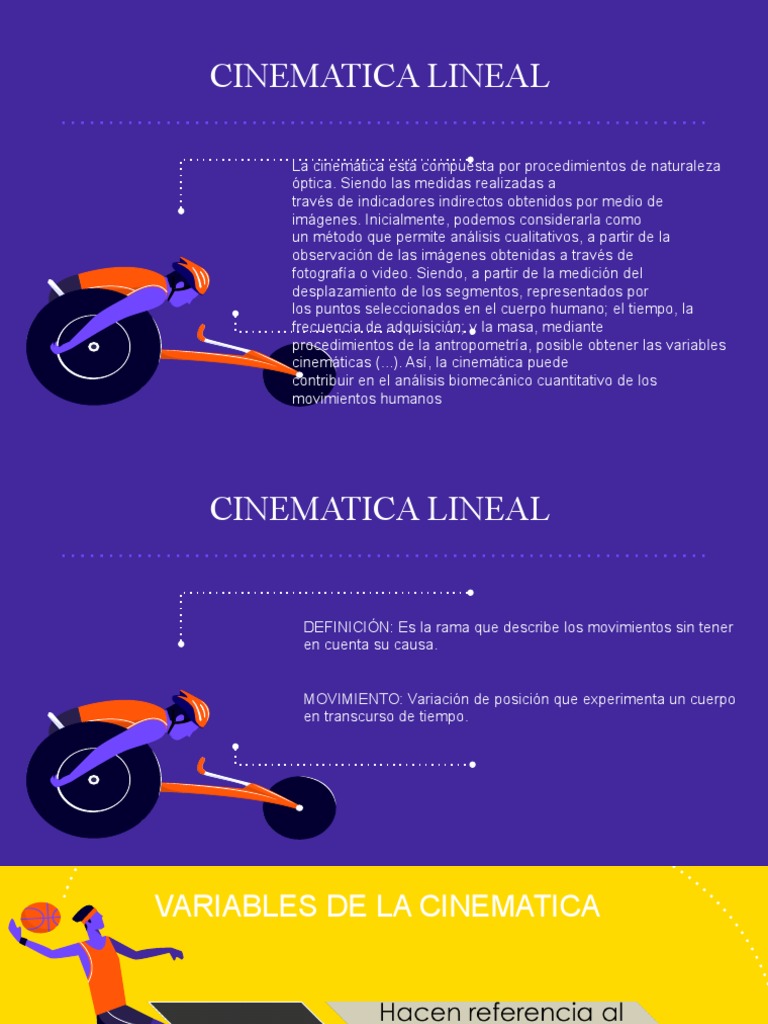 Introducción a la Cinemática Lineal | PDF | Cinemática | Fenomeno fisico