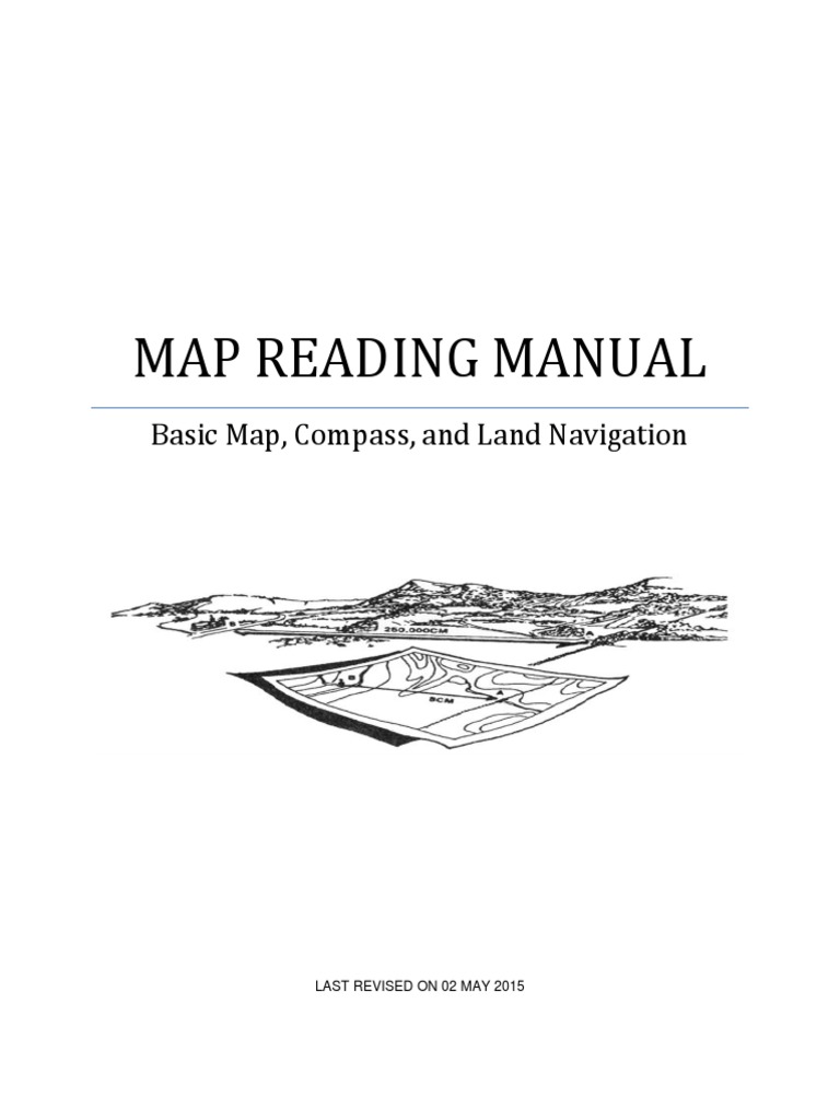 MAP READING (BOC & BAIC) (Updated Aug 2015) PDF | PDF | Map | Contour Line