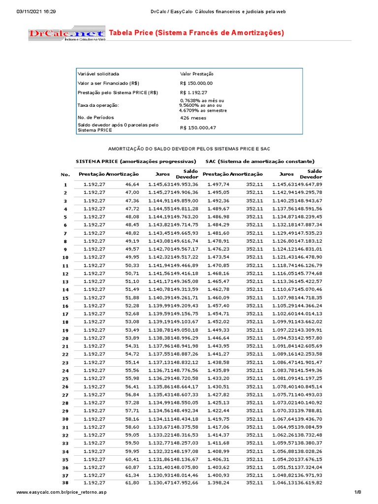 DrCalc - EasyCalc - Cálculos Financeiros e Judiciais Pela Web | PDF ...