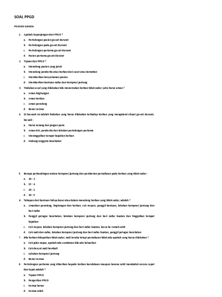 Soal PPGD 2022 | PDF