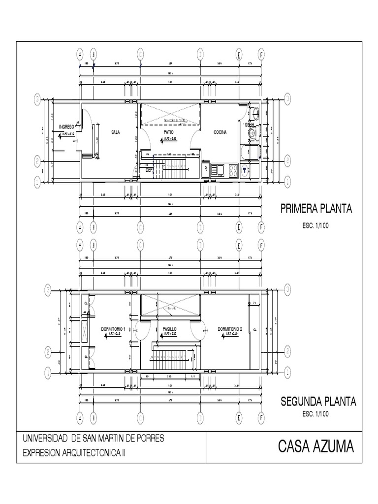 Planos Casa Azuma | PDF