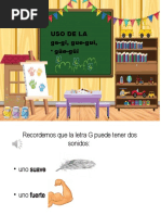 Actividades con la consonante G | PDF | Vocal | Escritura