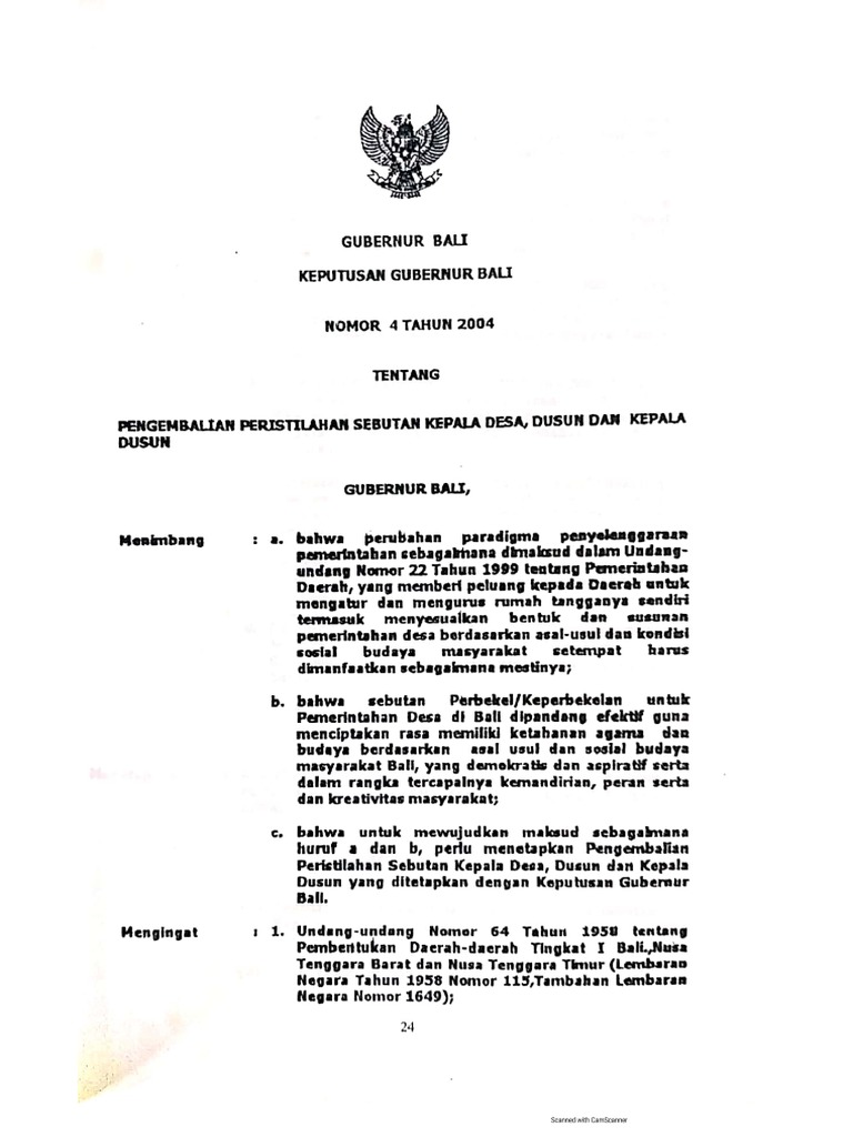 KepGub No. 4 Tahun 2004 | PDF KepGub No. 4 Tahun 2004 | PDF