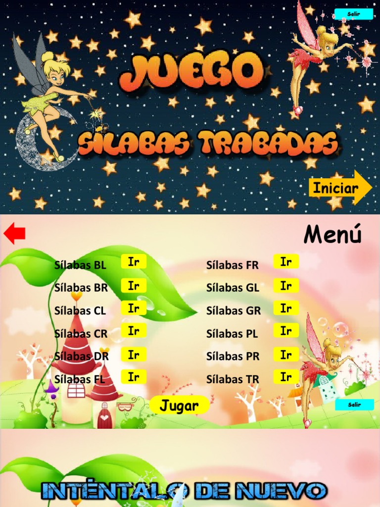 Oficial Juego Silabas Trabadas | PDF | Estilo de vida