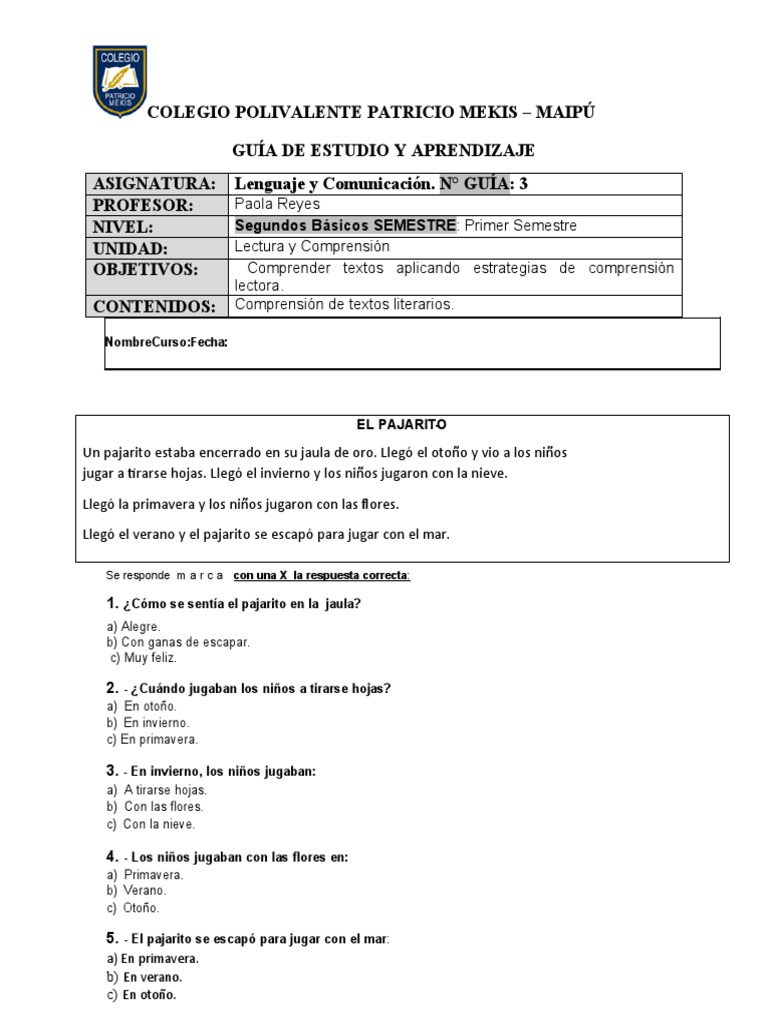 Guias de Lectura | PDF | Libros para adolescentes