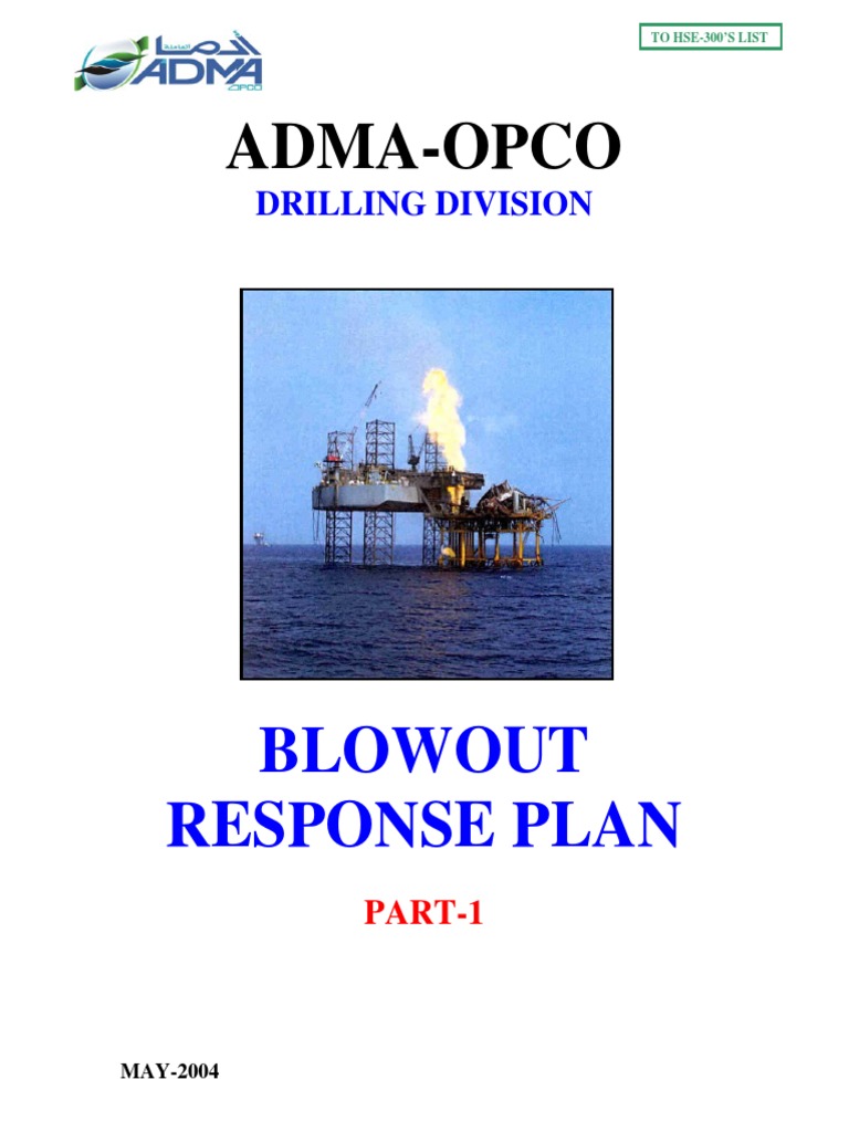 Blowout Plan 320 | PDF | Drilling Rig | Blowout (Well Drilling)