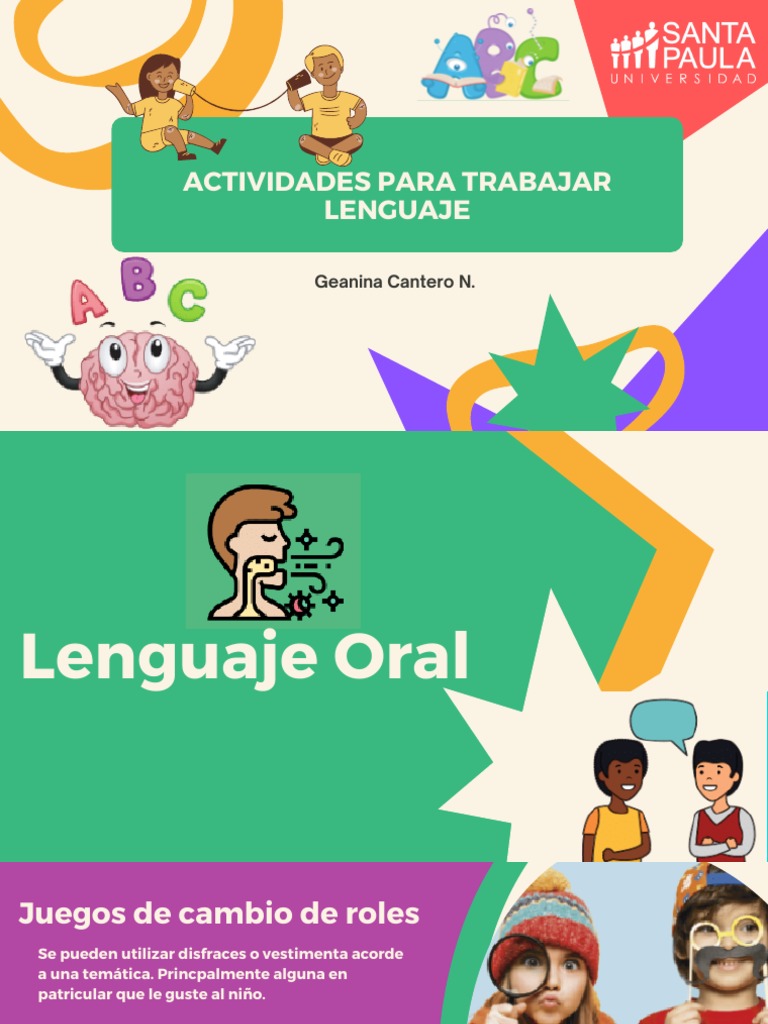 Actividades para Trabajar El Lenguaje - Terapia | PDF | Sílaba | Fonema