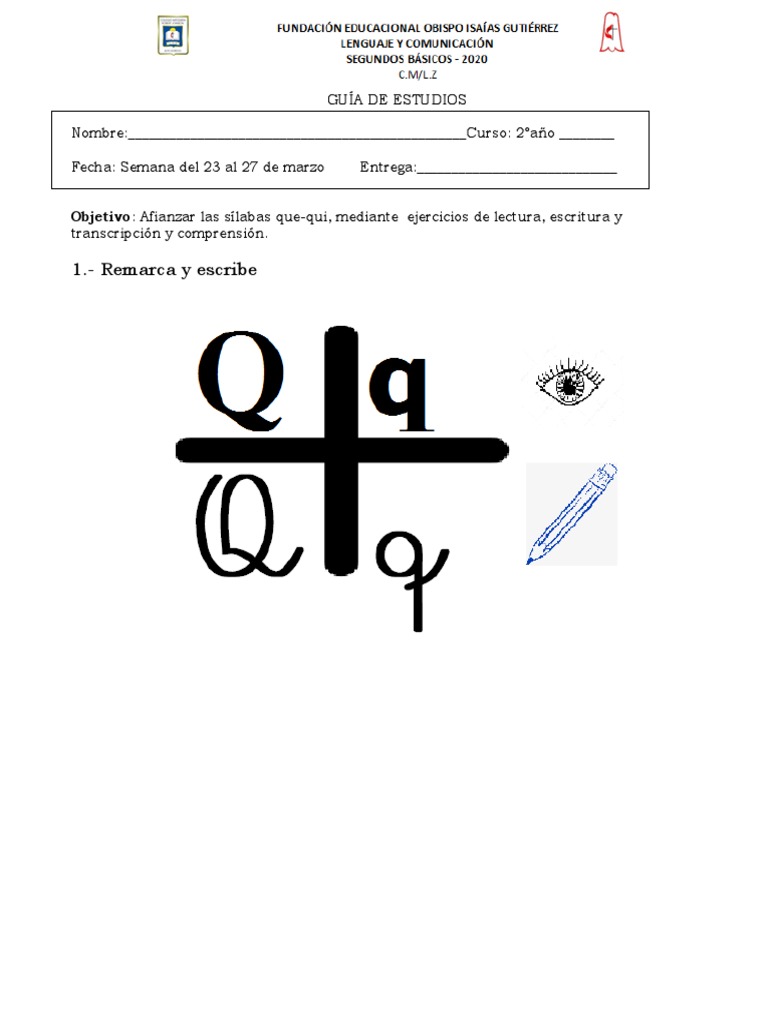 Sílaba Que Qui II | PDF