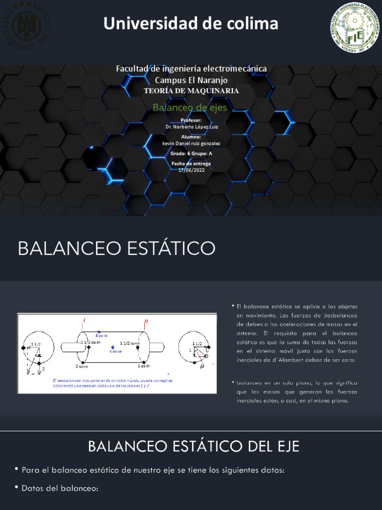 Balanceo de Ejes: Teoría y Cálculos | PDF