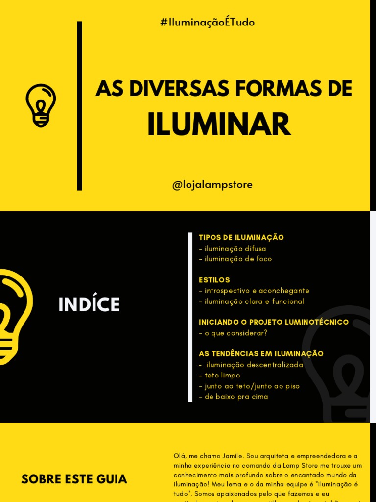 As Diversas Formas de Iluminar PDF | PDF | Iluminação | Luz