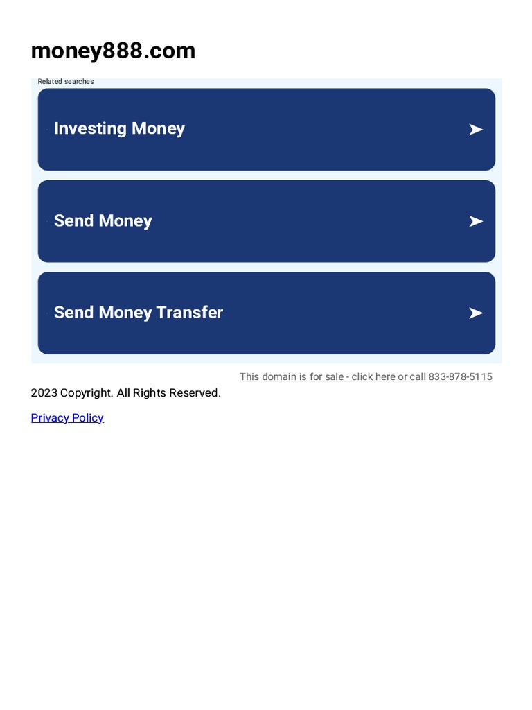 Investing Money: Privacy Policy | PDF