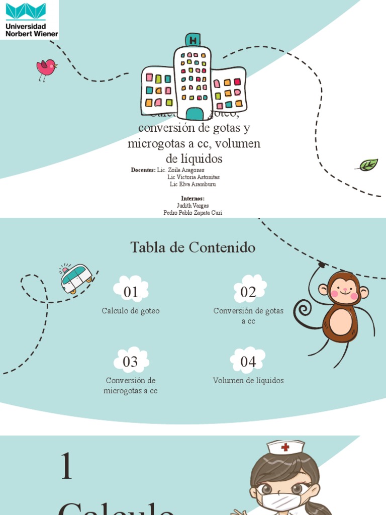 Cálculo de Goteo, Conversión de Gotas y Microgotas A CC, Volumen de Líquidos | PDF | Volumen ...