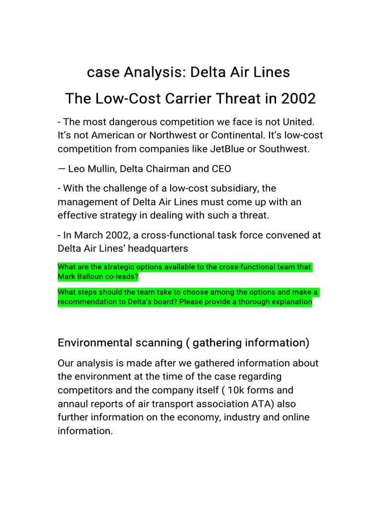 Case Analysis - Final | PDF