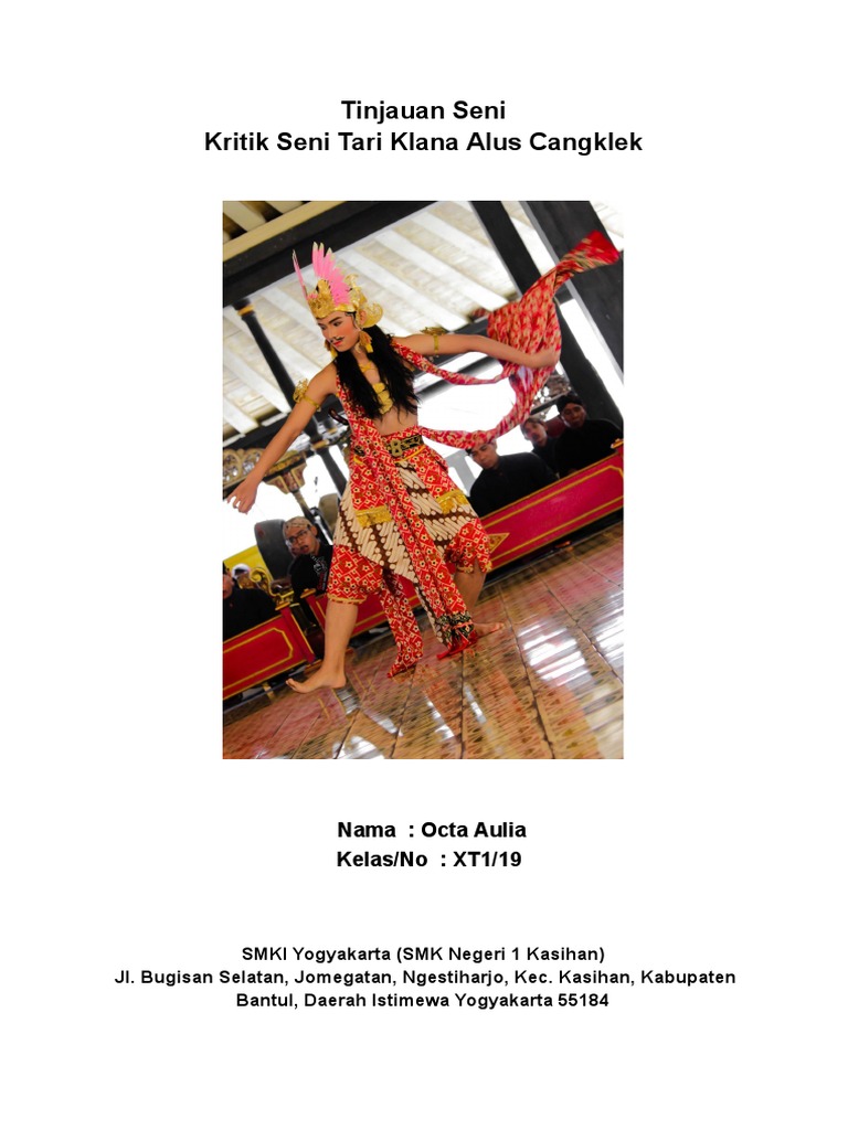 Kritik Tari Klana Alus Cangklek | PDF