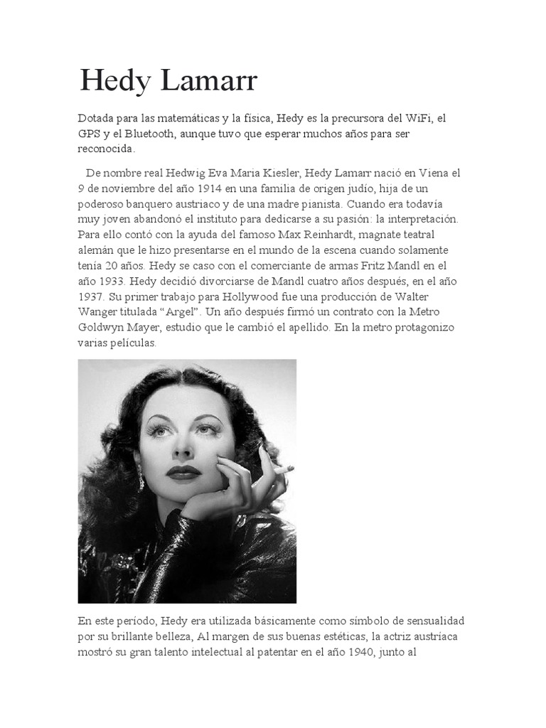 Hedy Lamarr | PDF