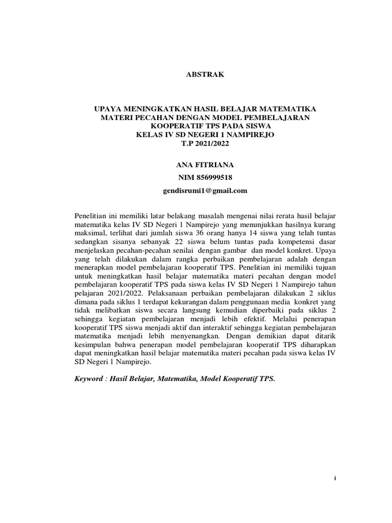 Karil Ana Fitriana-1 | PDF | Karier & Perkembangan | Kesehatan Holistik