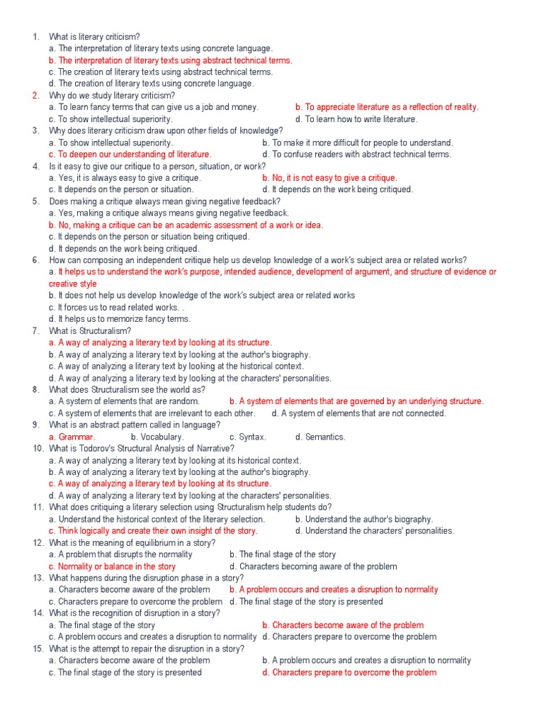 SUMMATIVE TEST 3 QUARTER 3 Structuralism | PDF | Magician (Fantasy ...