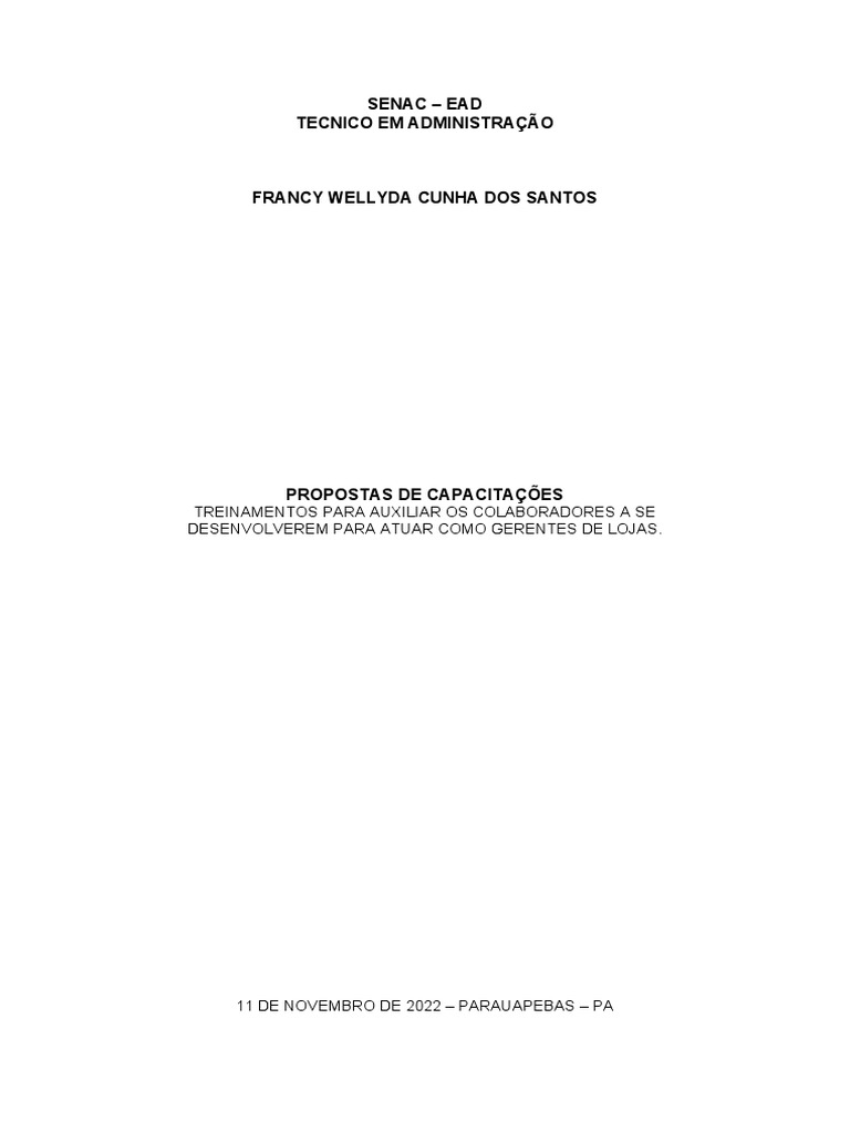 UC03 Atividade 2 FRANCY | PDF