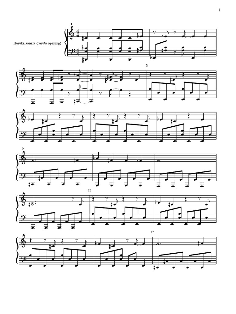 Haruka Kanata Partition Entière | PDF