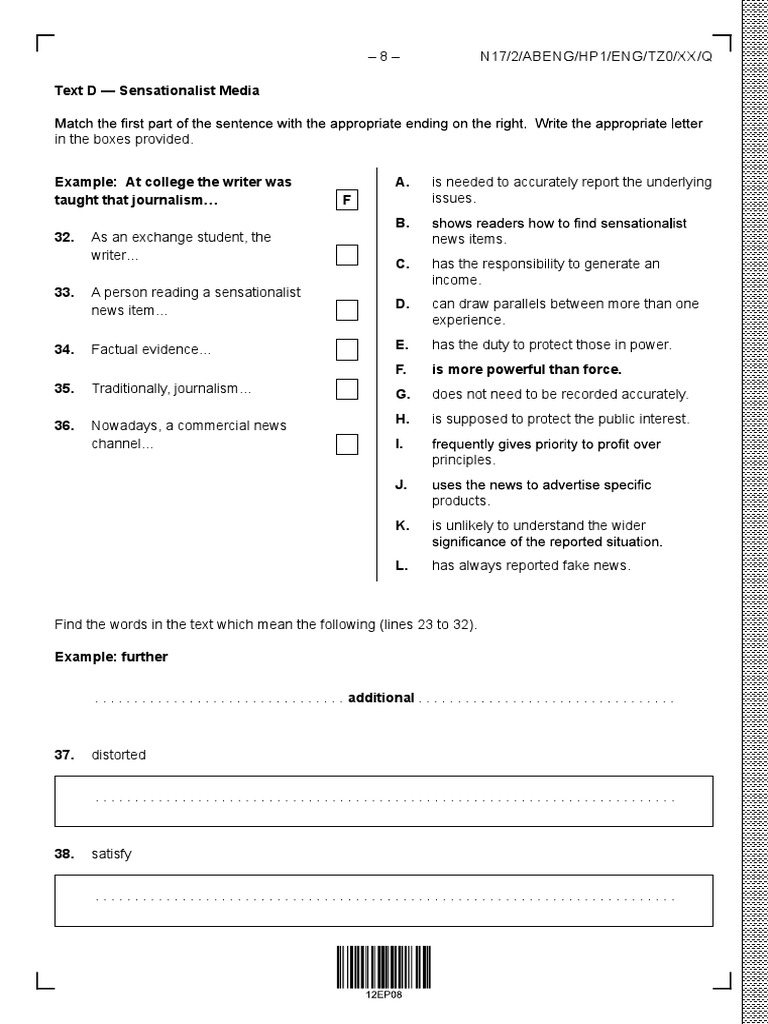 Media Literacy Quiz | PDF | News | Mass Media