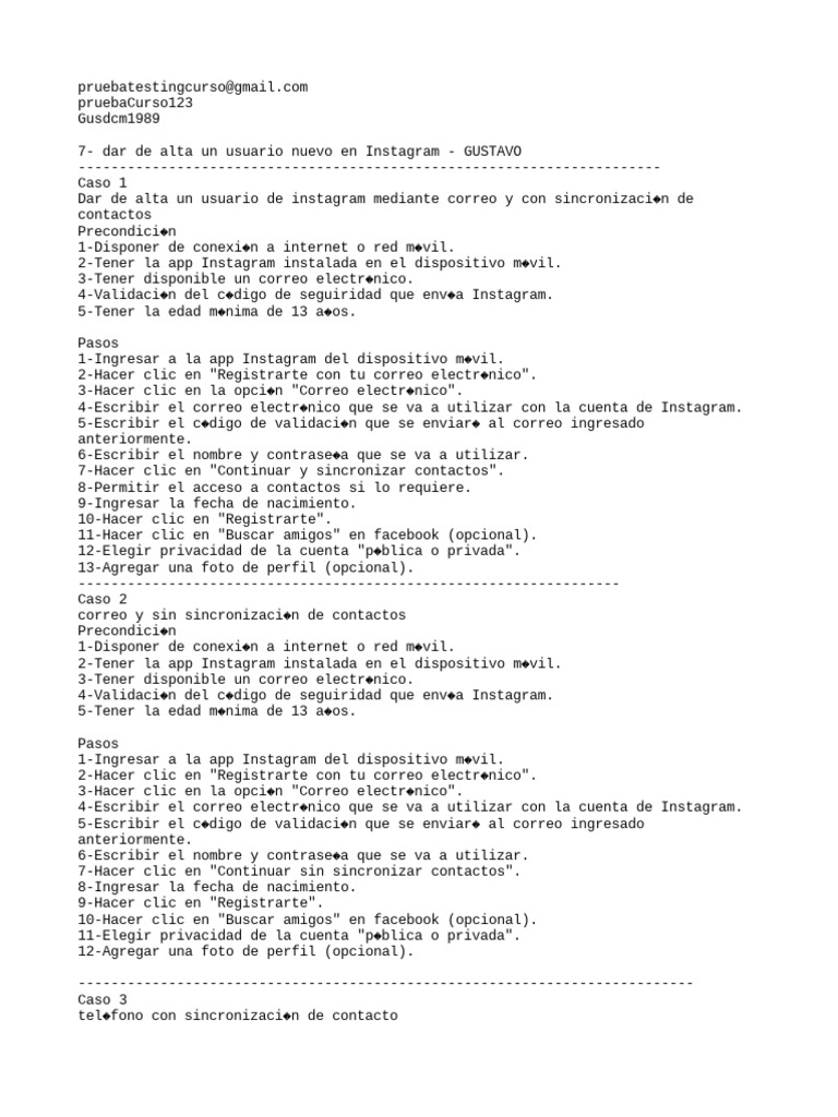 TP Test Insta | PDF | Facebook | Software