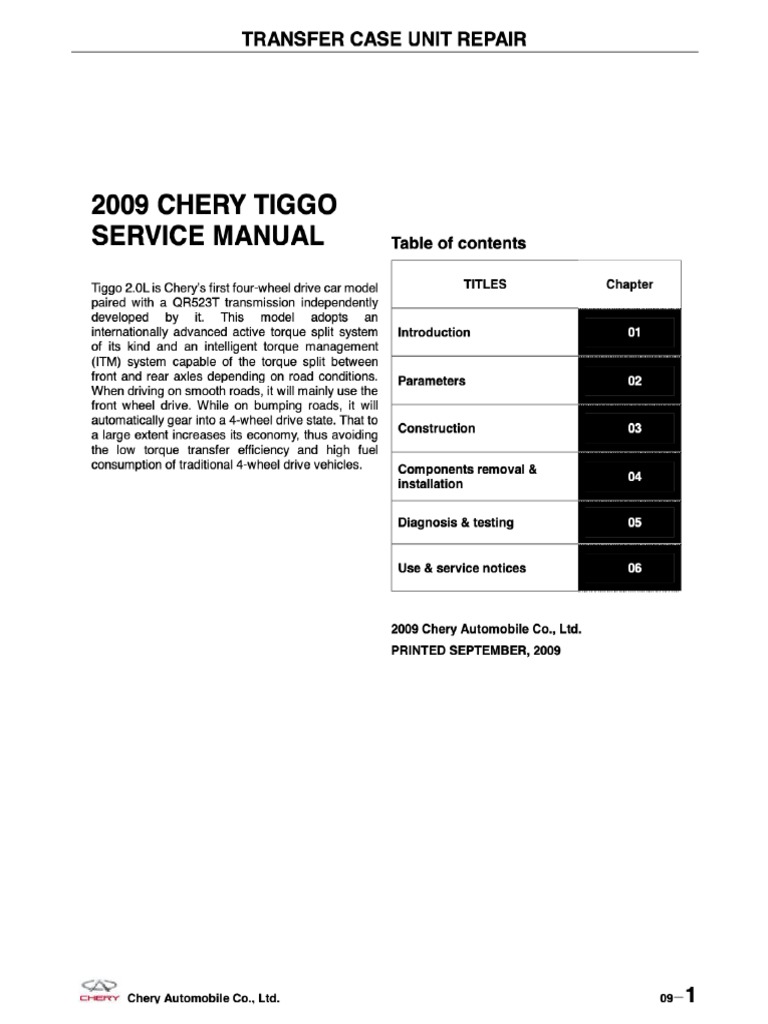 T11 4WD SERVICE MANUAL - Doc - Document PDF | PDF