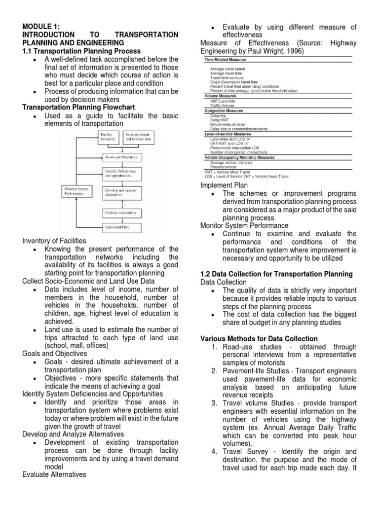 Data Collection and Transportation Modeling Fundamentals | PDF | Transport | Greenhouse Gas