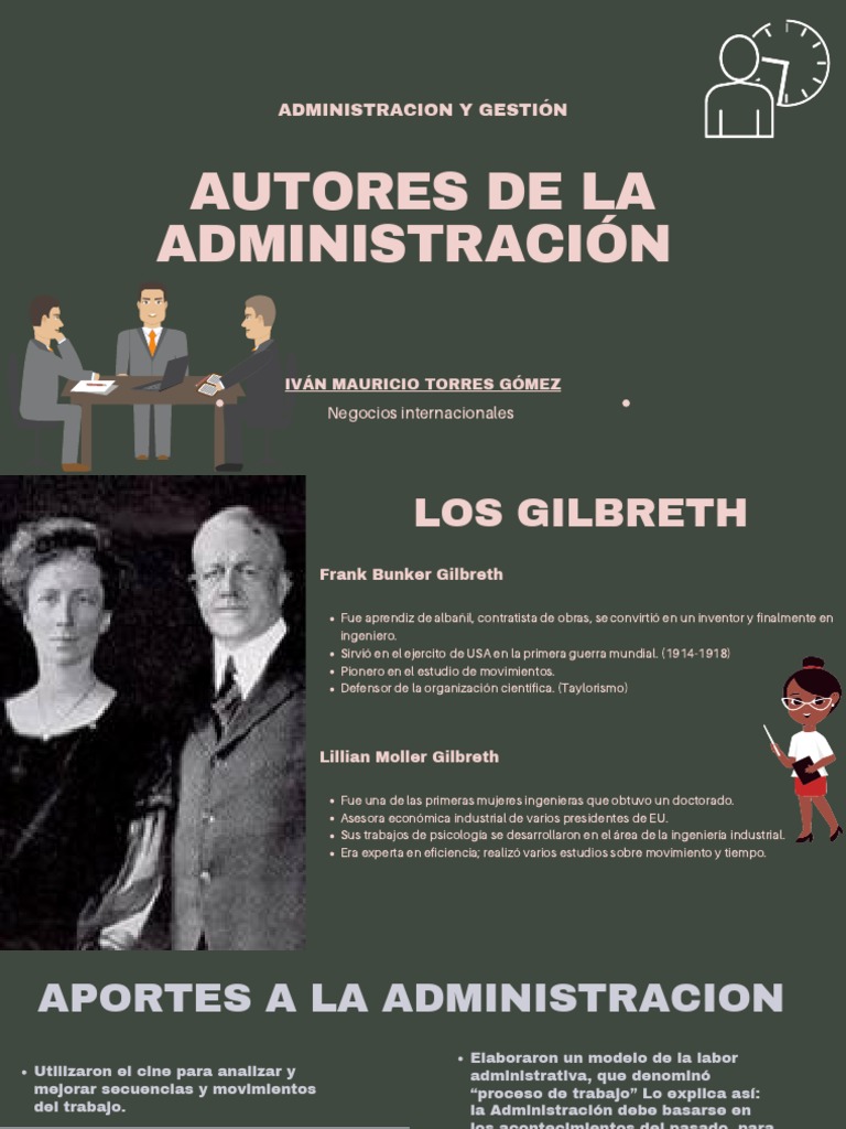 Aportes de Gilbreth y McGregor en Administración | PDF | Ingeniería ...