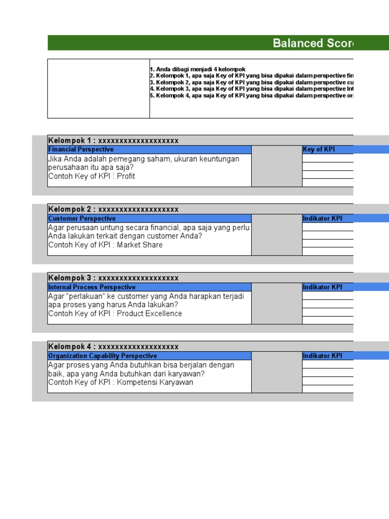 Balanced Scorecard | PDF | Karier & Perkembangan | Bisnis
