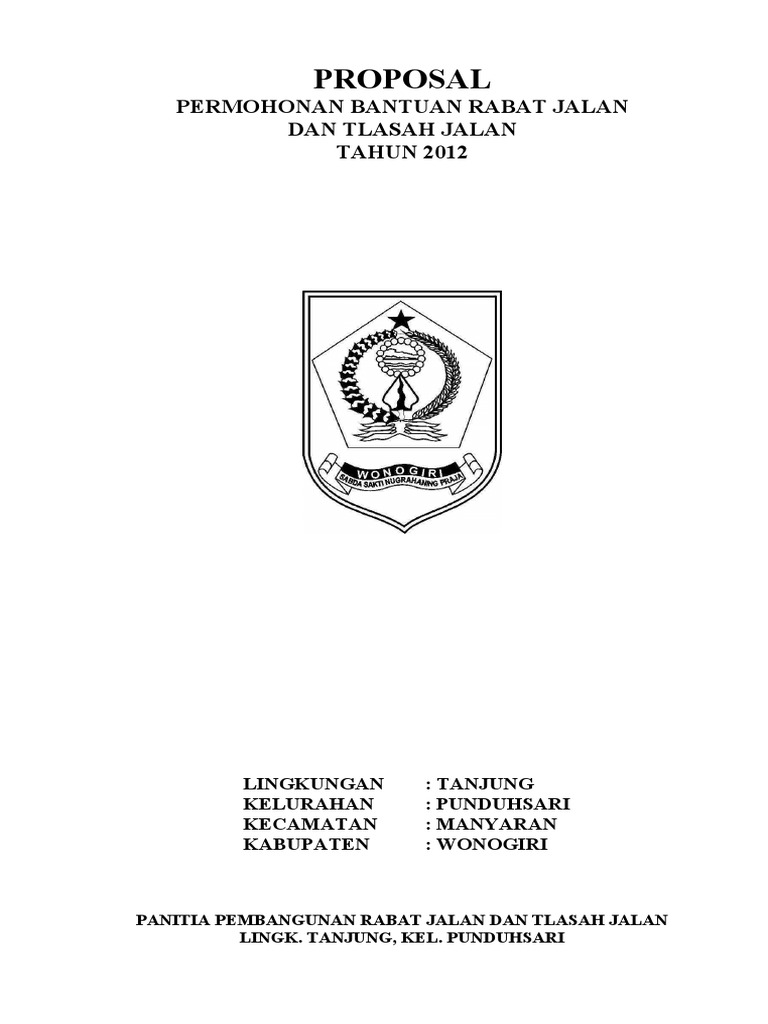 Proposal Rabat Jalan | PDF