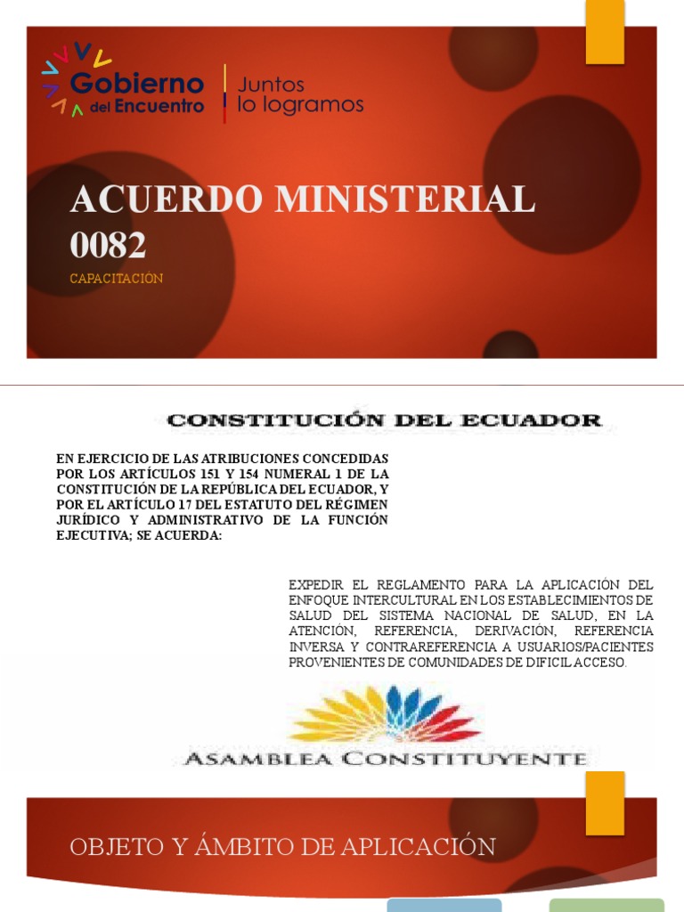 Acuerdo Ministerial 0082 | PDF