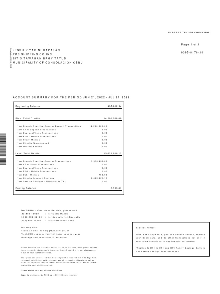 Express Teller Balances | PDF | Banks | Deposit Account