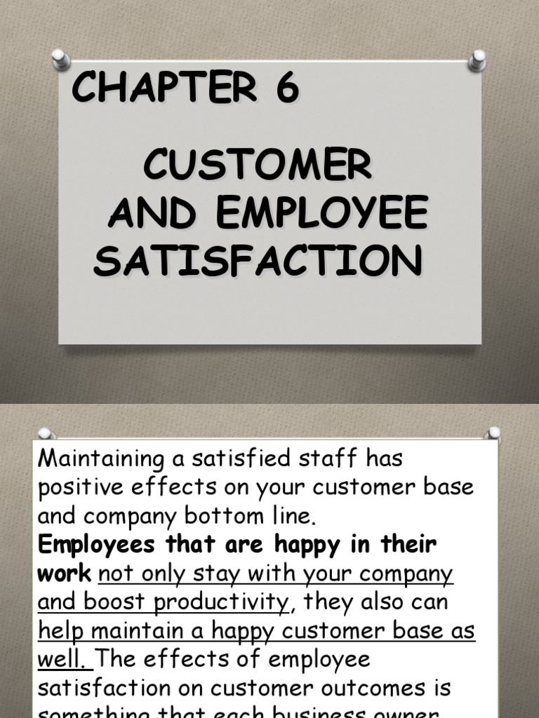 6 Customer and Employee Satisfaction | PDF | Records Management ...