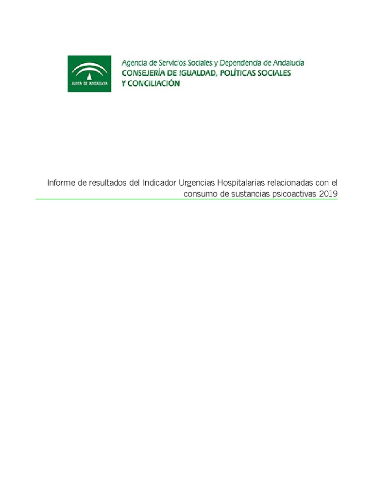 Informe Urgencias 2019 | PDF | Drogas | Sevilla