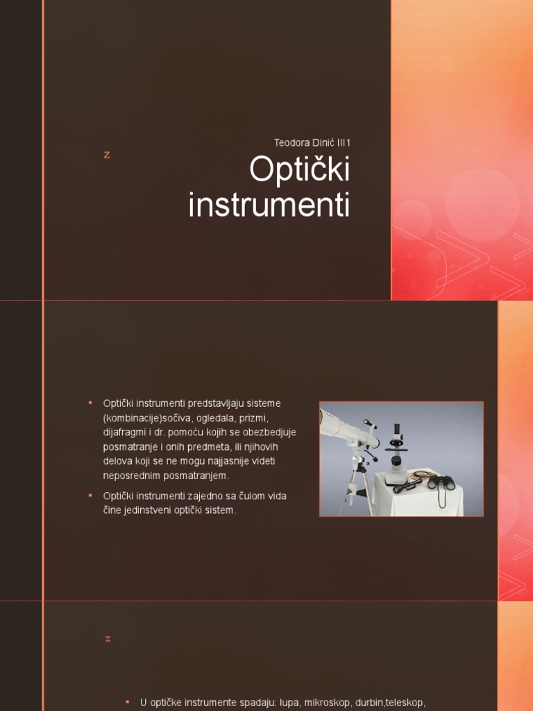 Optički Instrumenti | PDF