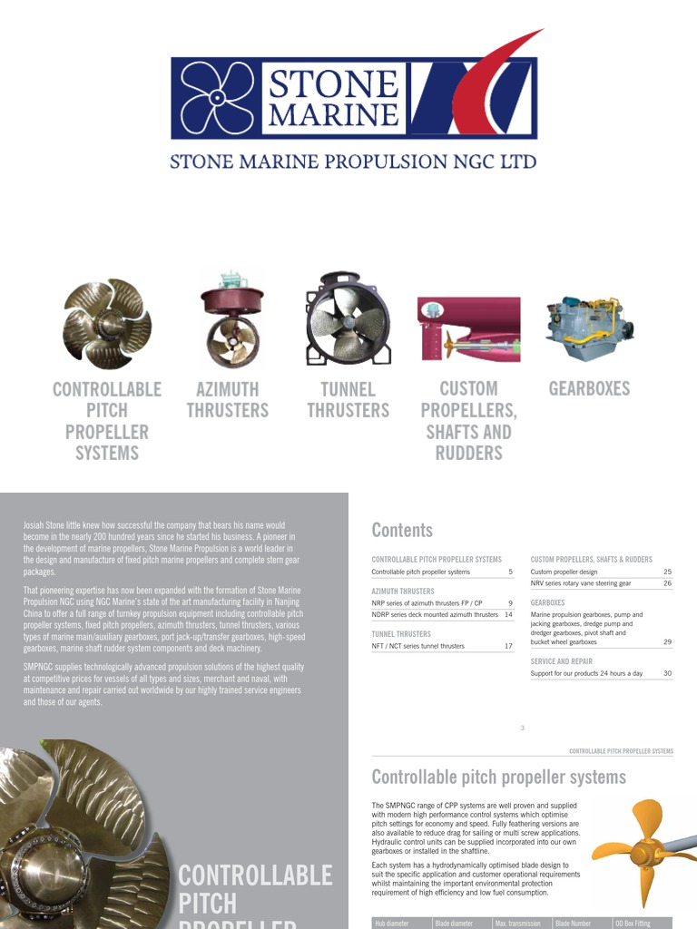 Stone Marine Propulsion Systems Overview | PDF | Marine Propulsion ...