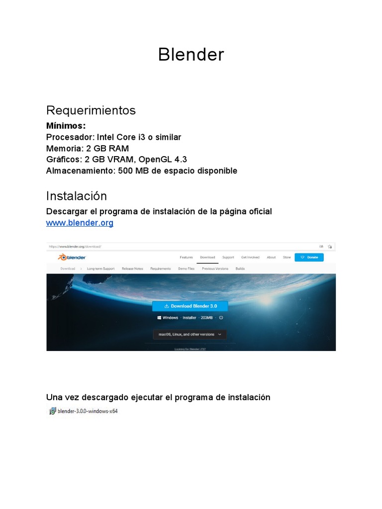 Blender | PDF | Licuadora (Software) | Ciencias de la Computación