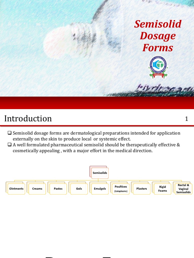 Semisolid Dosage Forms.pdf | PDF | Topical Medication | Gel