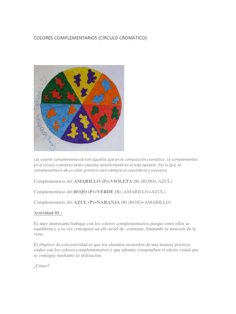 Colores Complementarios 2 Secun | PDF