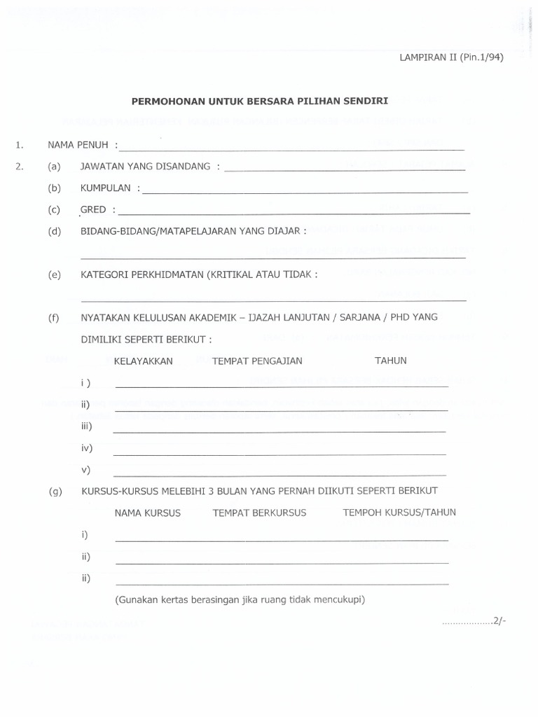 Lampiran Ii Pin.1 94 2 PDF | PDF