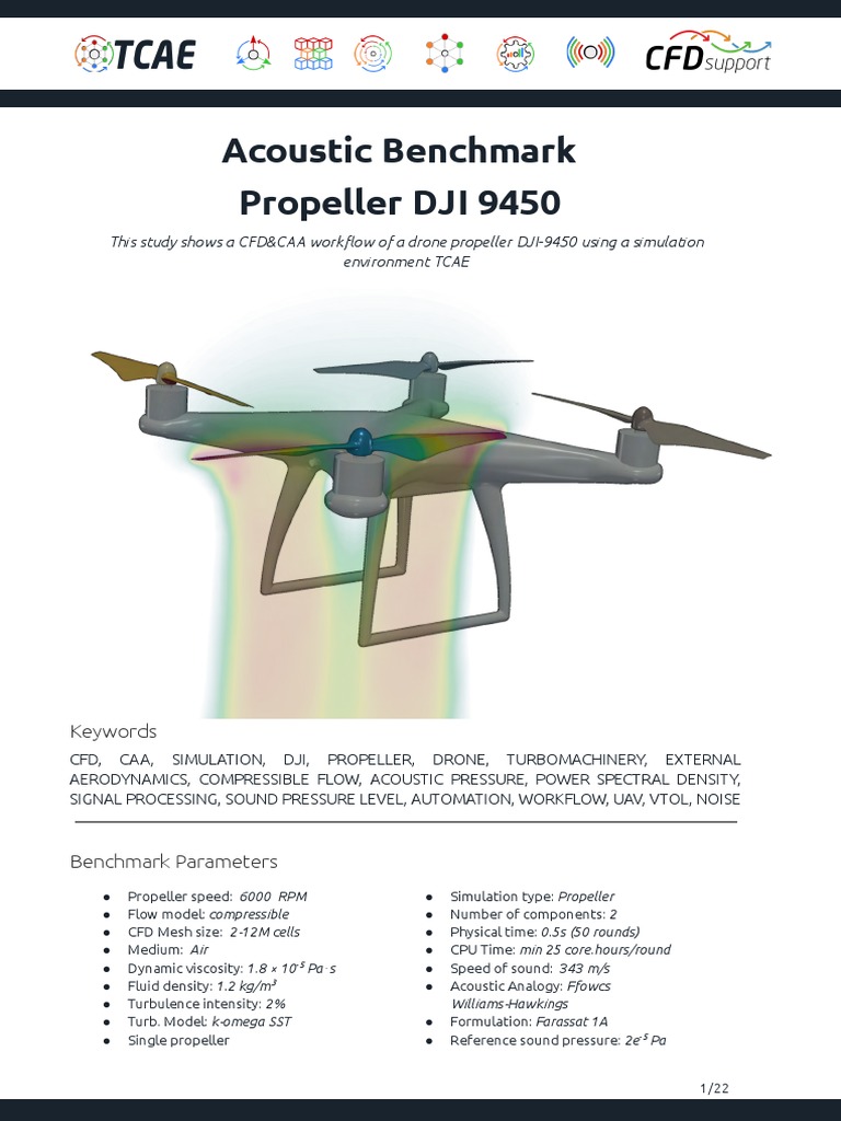 CFD&CAA Workflow for Drone Propeller Noise Simulation | PDF ...