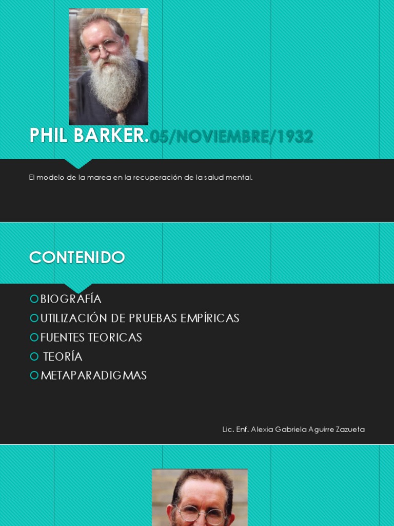 Modelo de Marea en Salud Mental | PDF | Enfermería | Trastorno mental