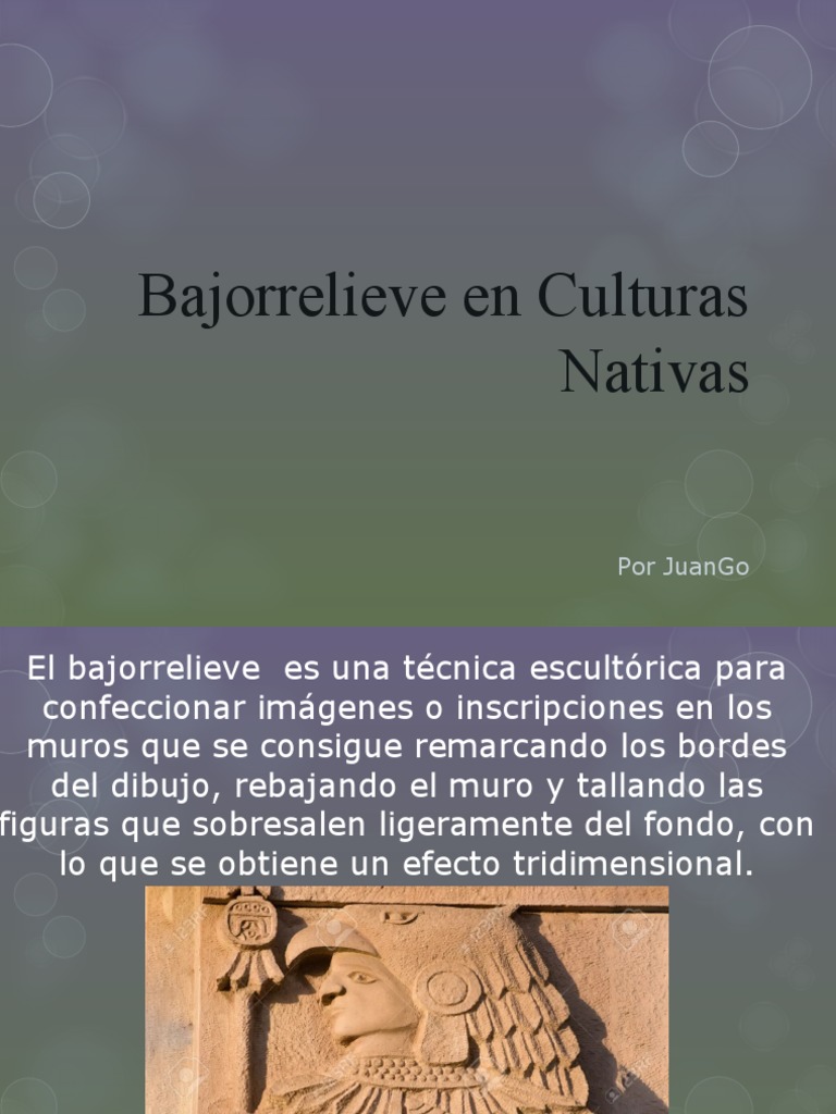 Bajorrelieve en Culturas Nativas | PDF