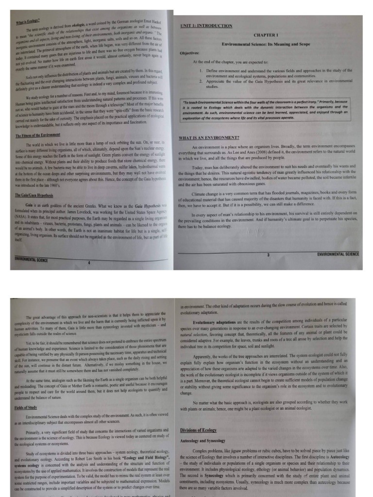 Environmental Science | PDF