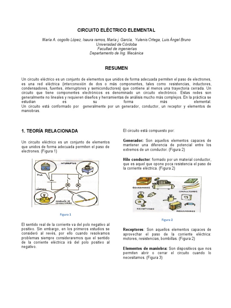 Circuito Electrico | PDF | Corriente eléctrica | Electrónica