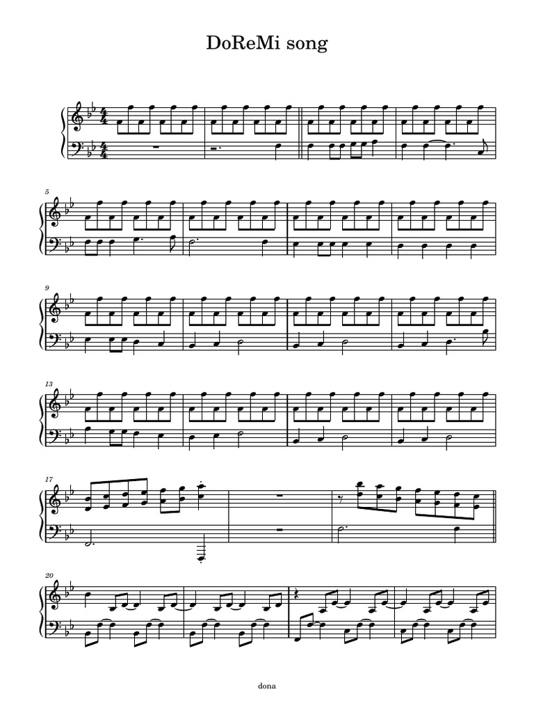 DoReMi Song | PDF